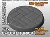 F6 - CHECKER BRICK 20-120mm Round Bases 3D model 3D printable | CGTrader