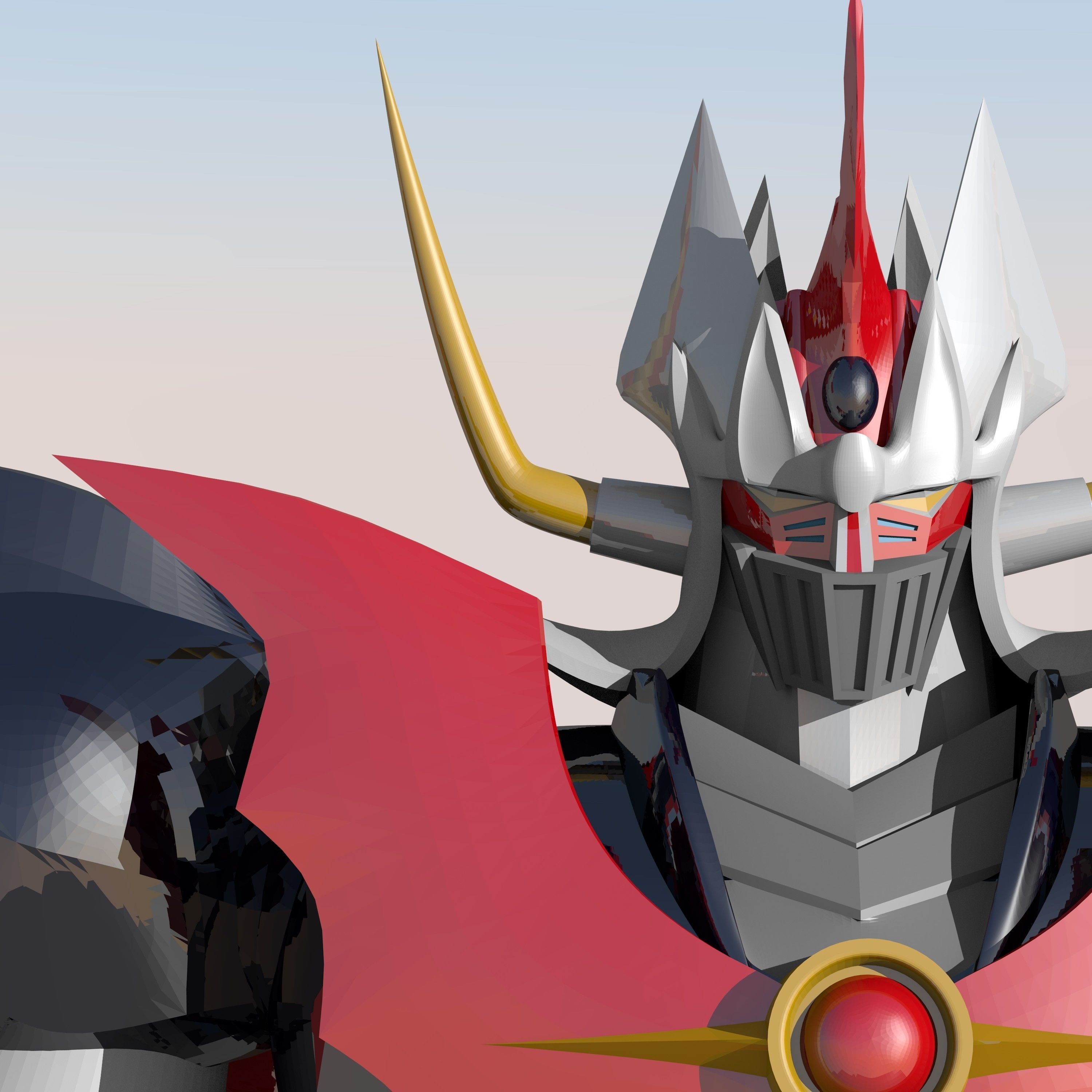 mazinger z - mazinkaiser head free 3D model 3D printable | CGTrader