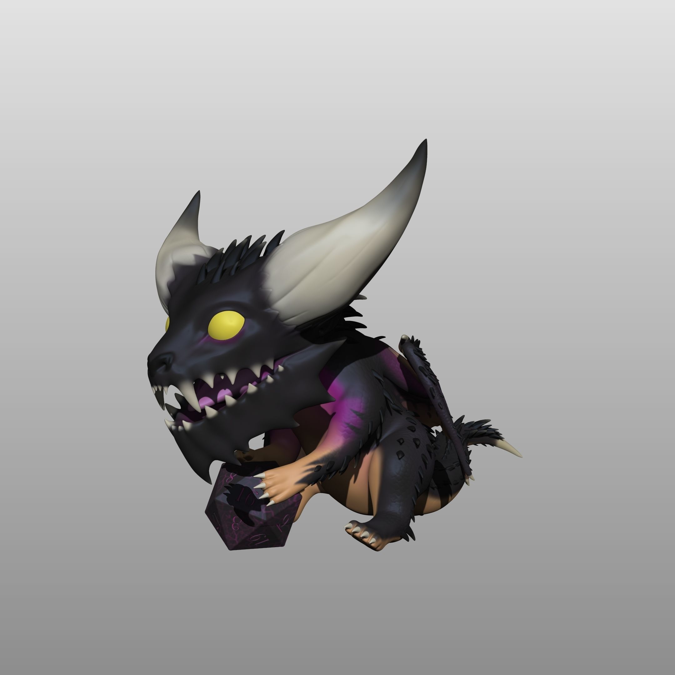 Nergigante - Monster Hunter World Chibi V1 3D model 3D printable | CGTrader