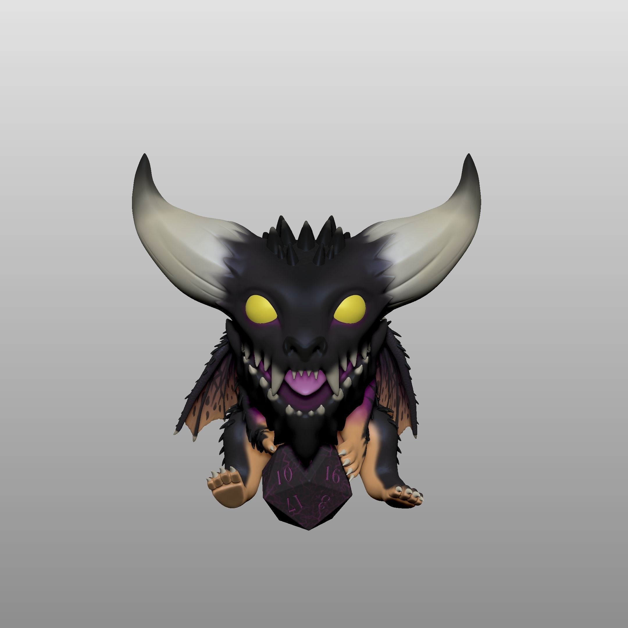 Nergigante - Monster Hunter World Chibi V1 3D model 3D printable | CGTrader
