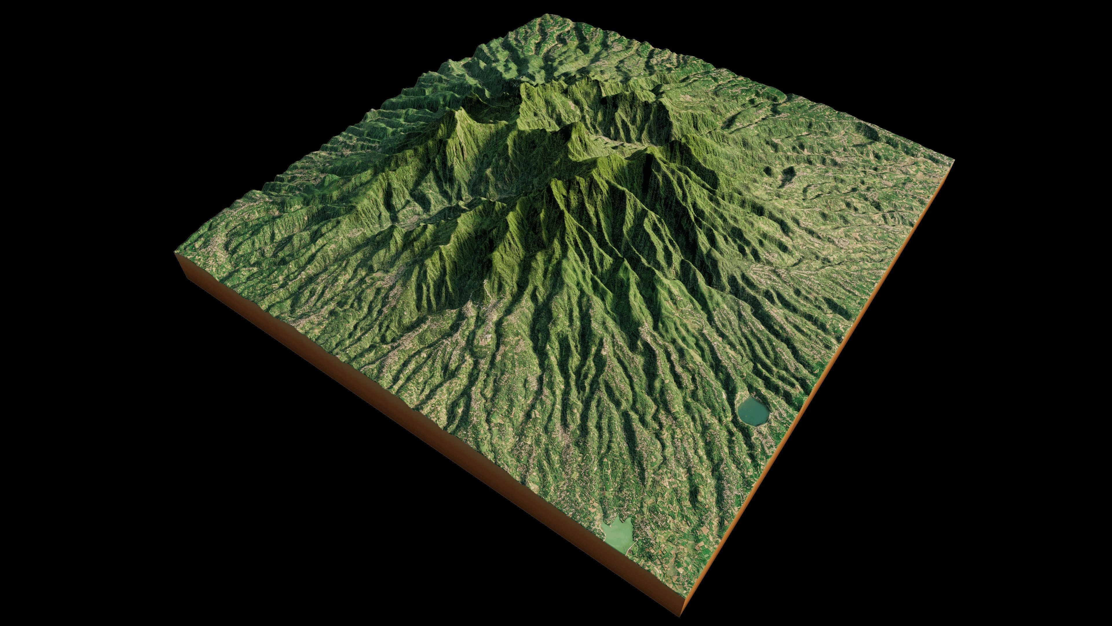 Mount muria 3d model terrain 3D model | CGTrader