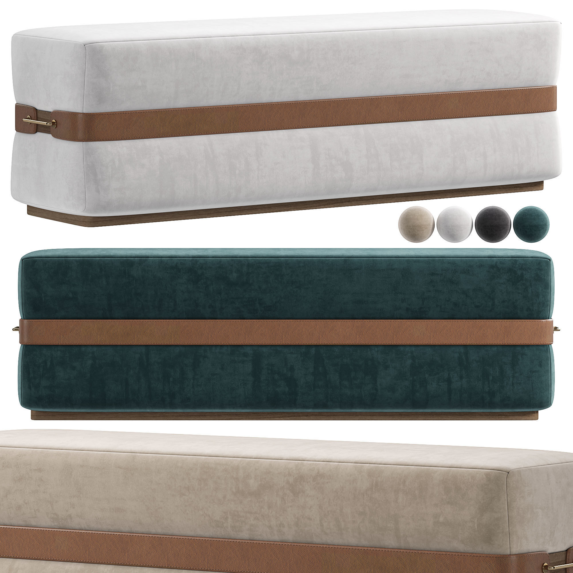 Ray Bench By Mezzo Collection 3D model | CGTrader