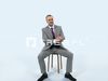 3D model Fortitude 13G Clapping Sitting Elegant Business Man VR / AR ...
