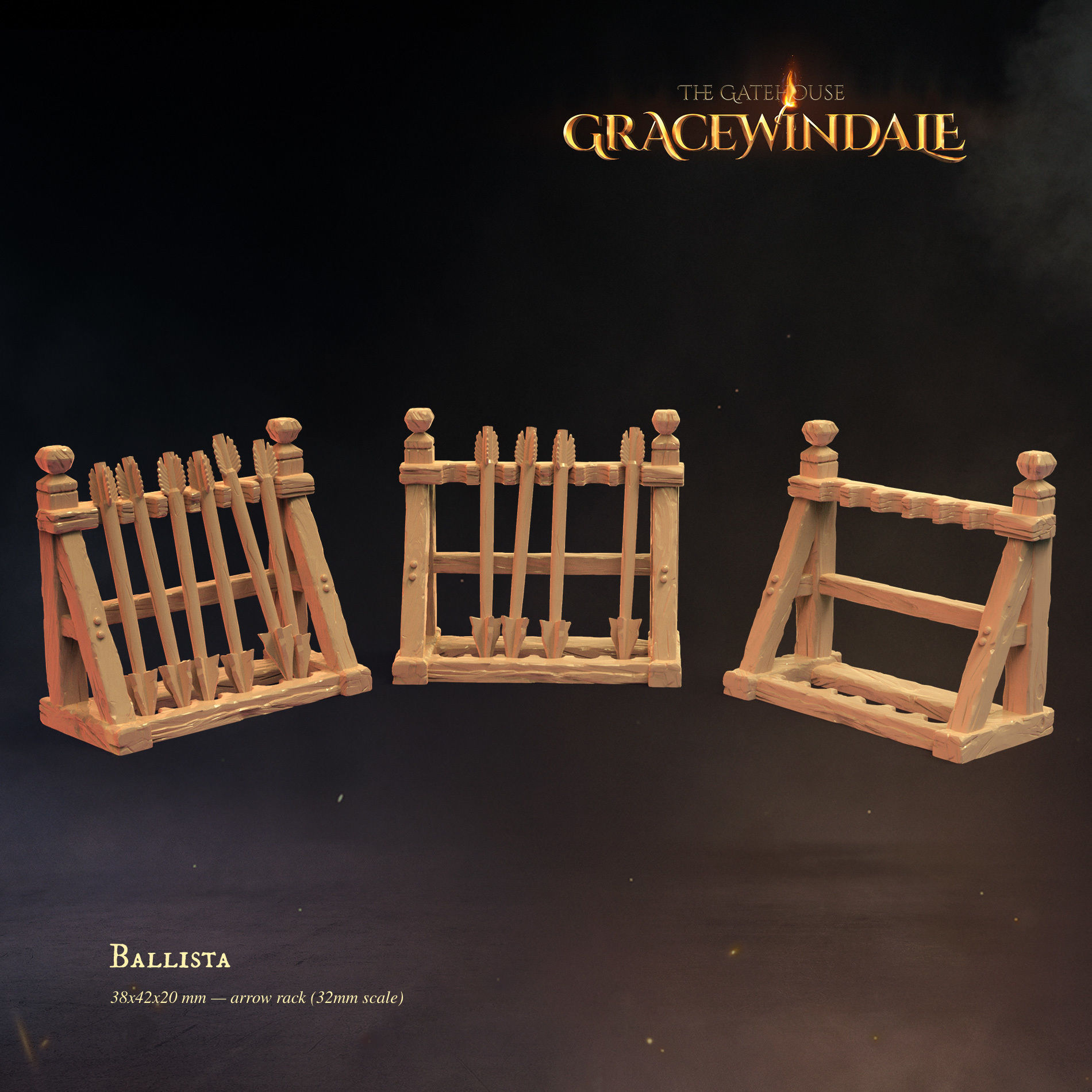 Gatehouse - Ballista 3D model 3D printable | CGTrader