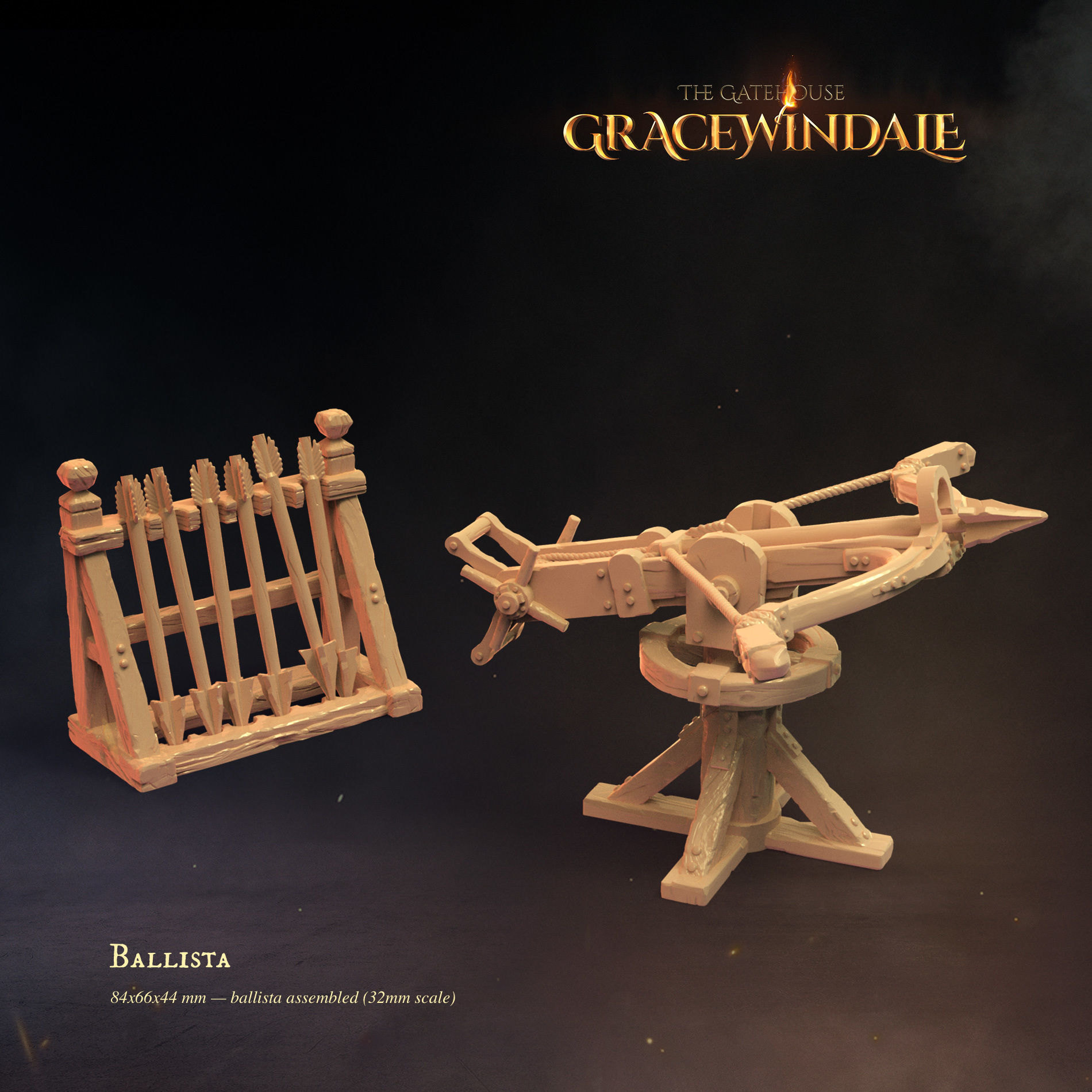 Gatehouse - Ballista 3D model 3D printable | CGTrader