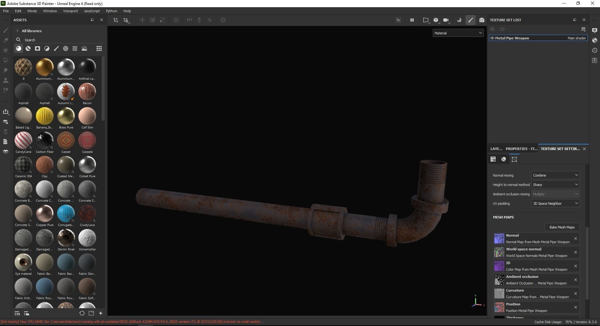 3D model Metal Pipe Weapon 3D Model VR / AR / low-poly | CGTrader