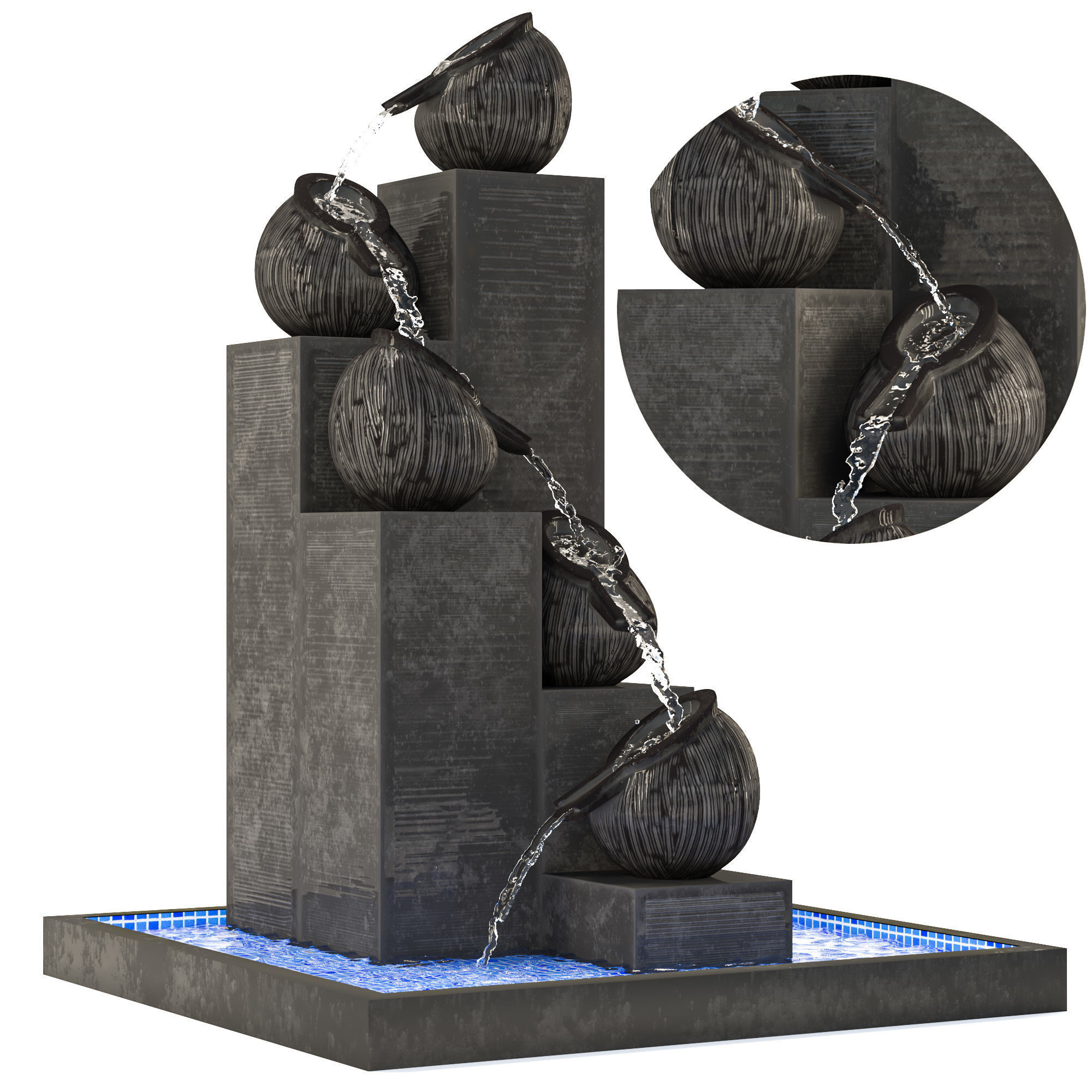 fountain vol 13-02 free free 3D model | CGTrader