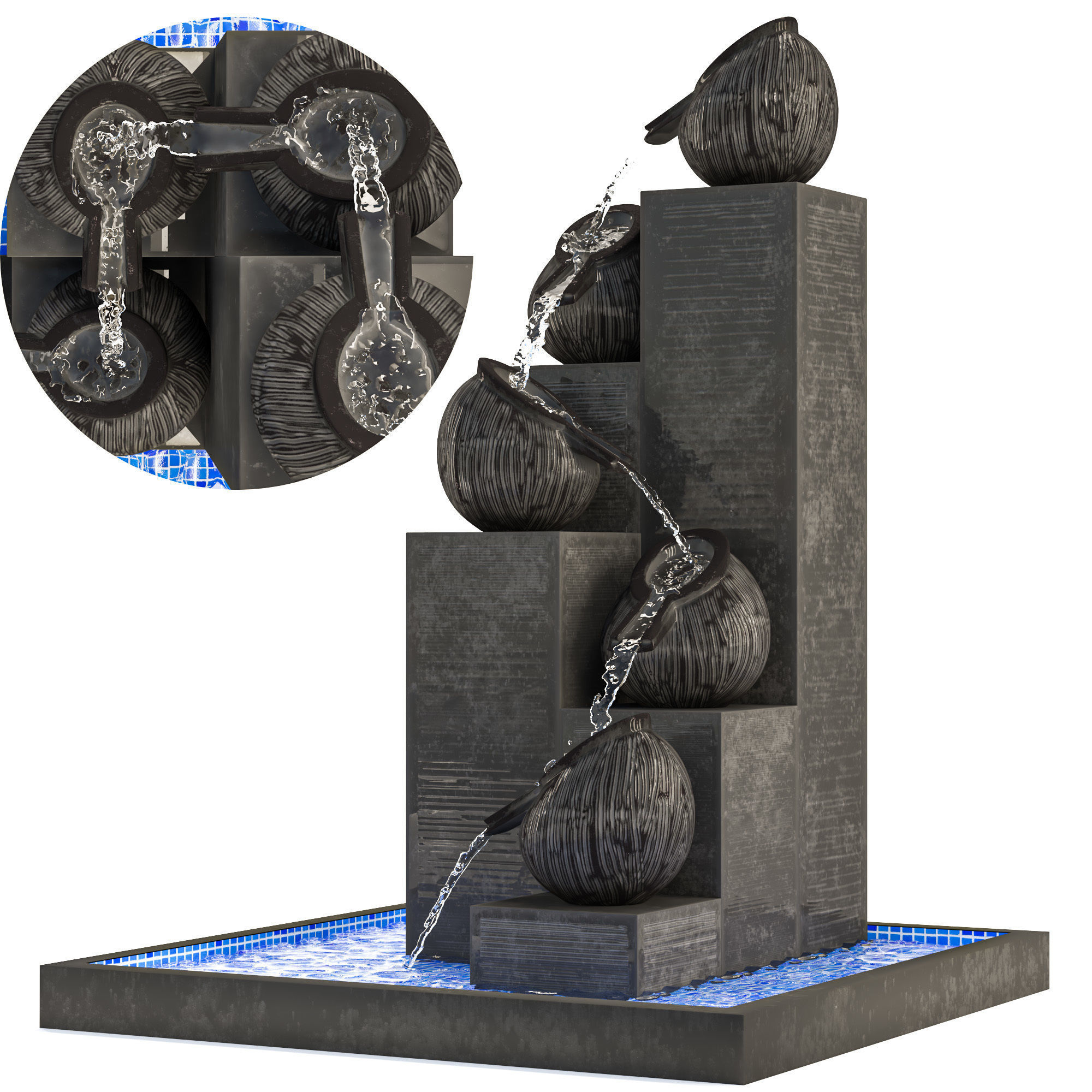 fountain vol 13-02 free free 3D model | CGTrader