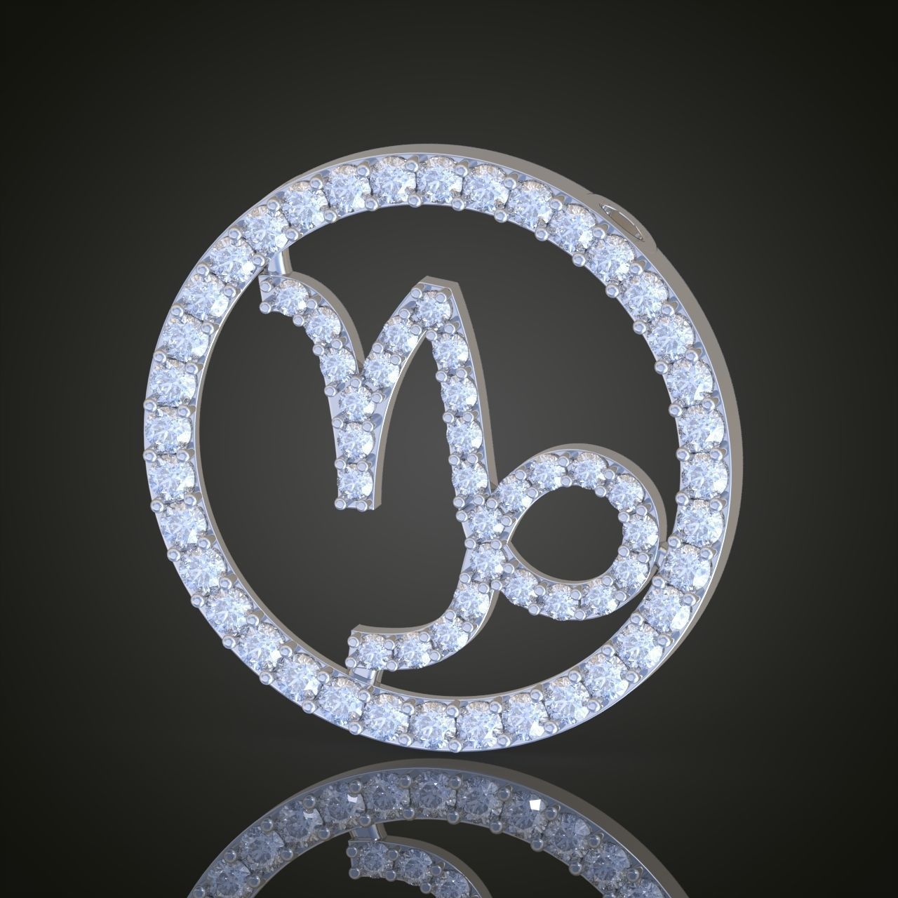Capricorn Pendant model 3D 0190 printable model 3D model 3D printable ...