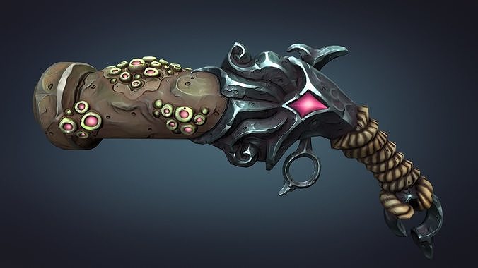 3D model Octopus pistol VR / AR / low-poly | CGTrader