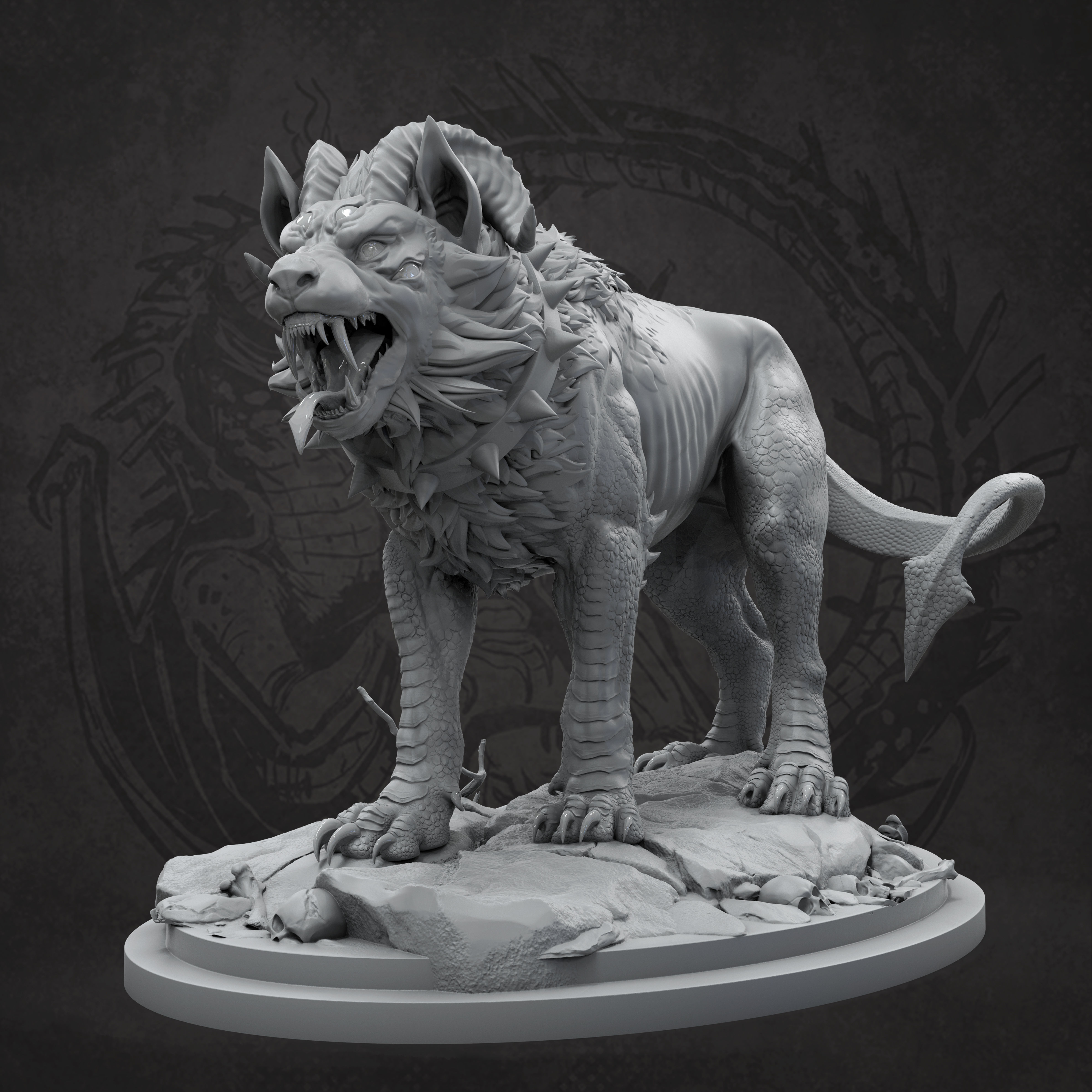 Hellhound 3D model 3D printable | CGTrader