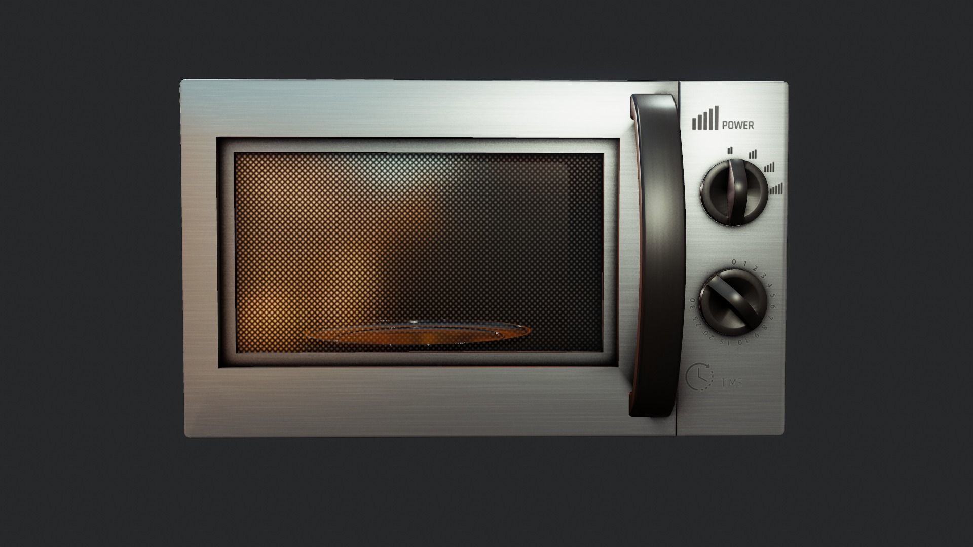 3D model Retro Microwave - Tutorial Included VR / AR / low-poly | CGTrader