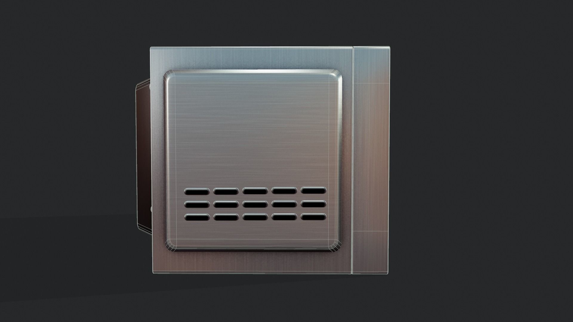 3D model Retro Microwave - Tutorial Included VR / AR / low-poly | CGTrader