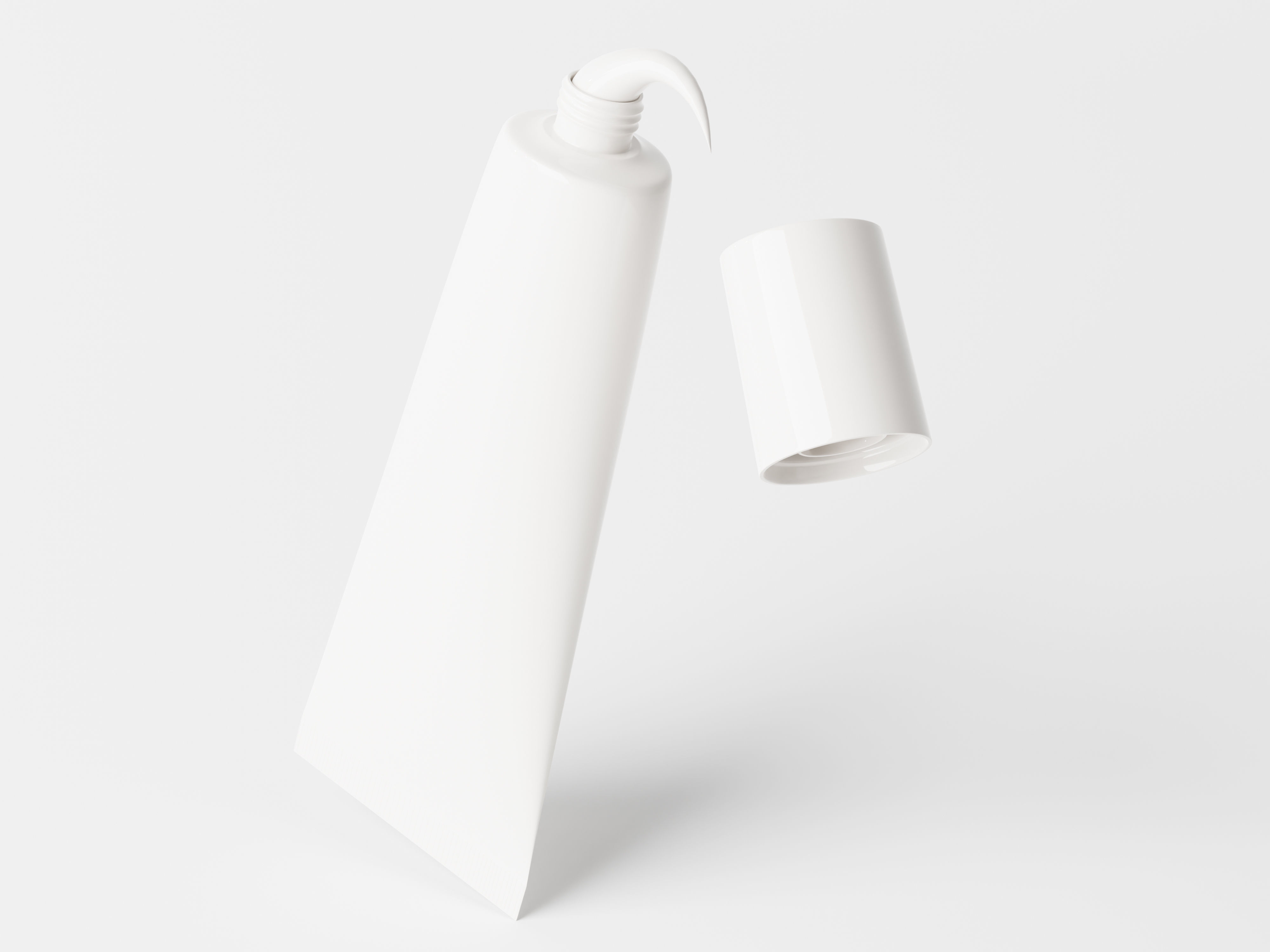 3D model Screw Cap Cream Tube with Liquid Splashes VR / AR / low-poly ...