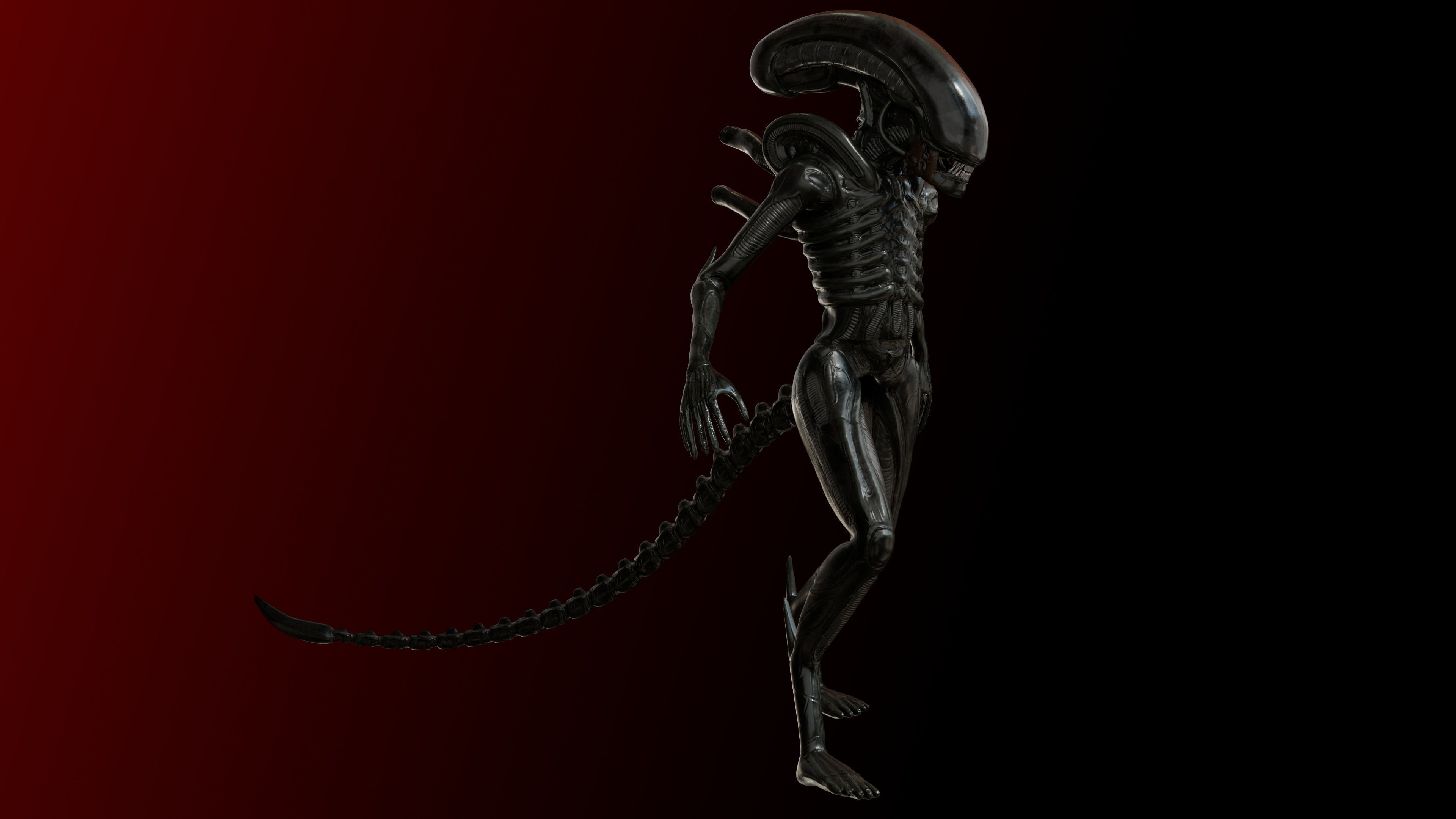 Xenomorph T-pose Unrigged 3D model | CGTrader