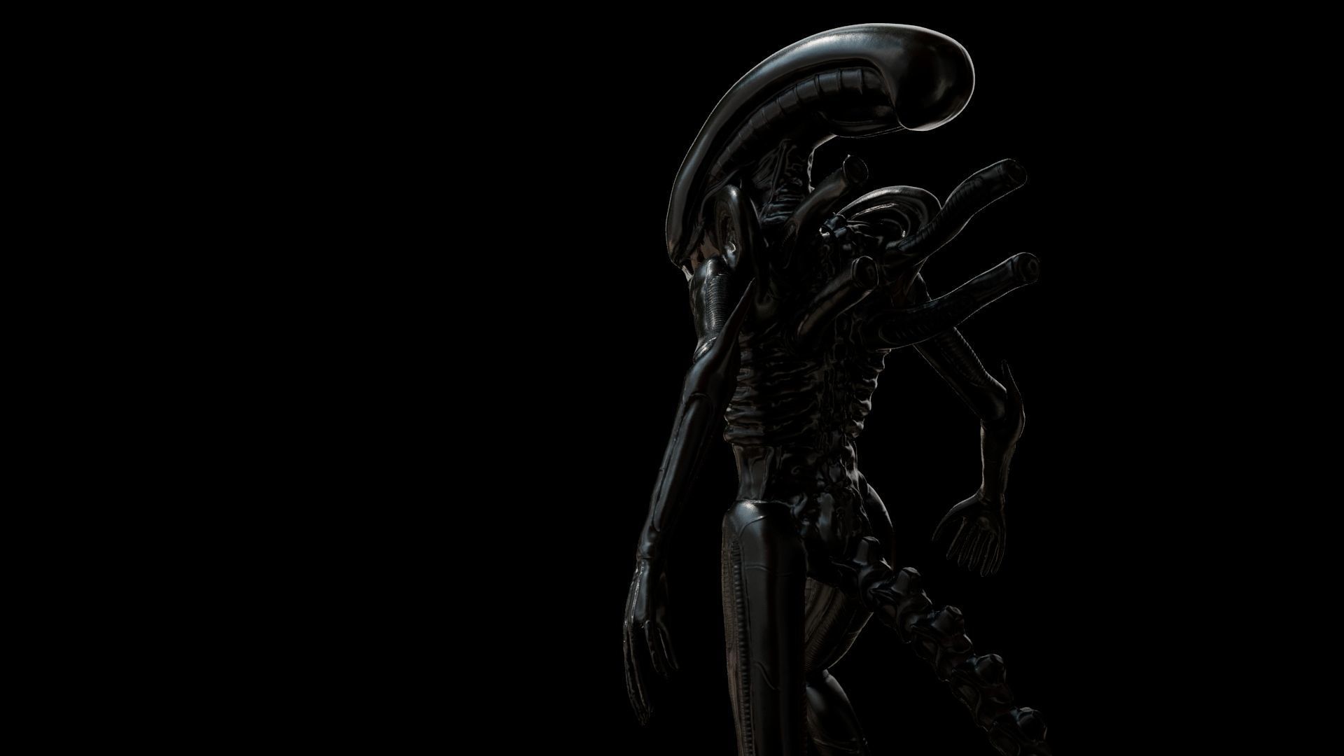 Xenomorph T-pose Unrigged 3D model | CGTrader