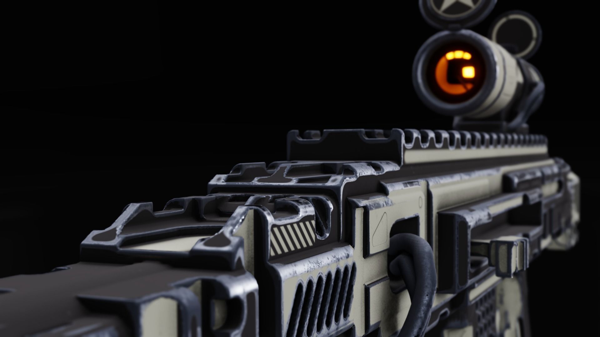 Sci-fi Gun free 3D model | CGTrader