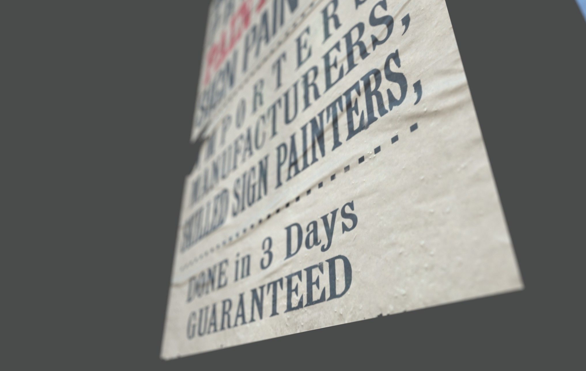 3D model Victorian Generic Poster Ads VR / AR / low-poly | CGTrader