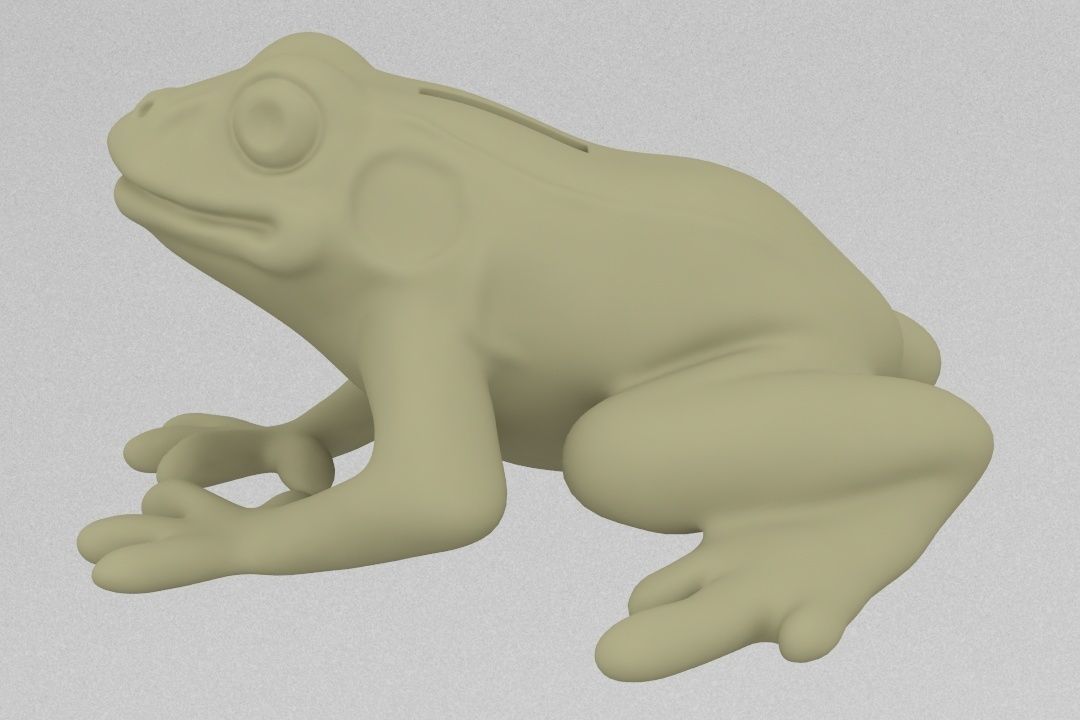 Frog bank 3D model 3D printable | CGTrader