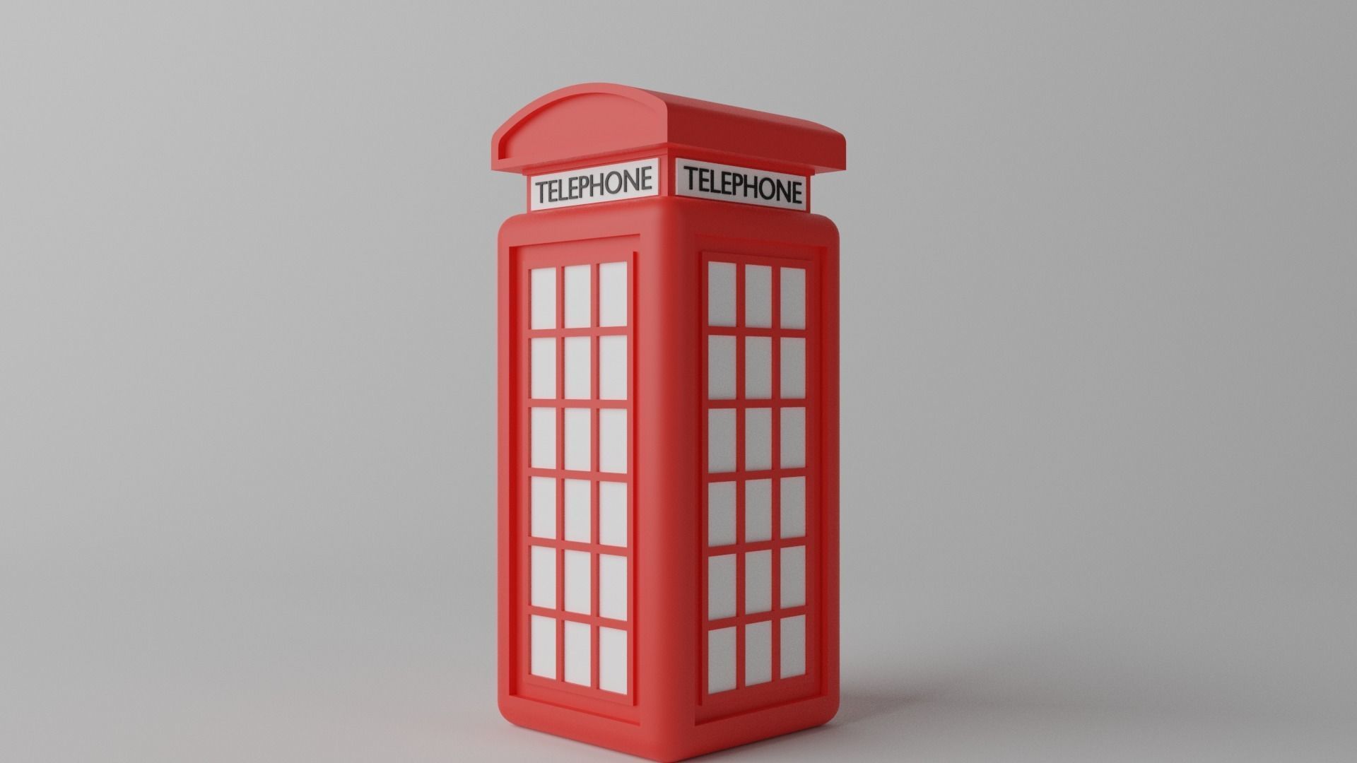 British Red Telephone Box 3D model | CGTrader