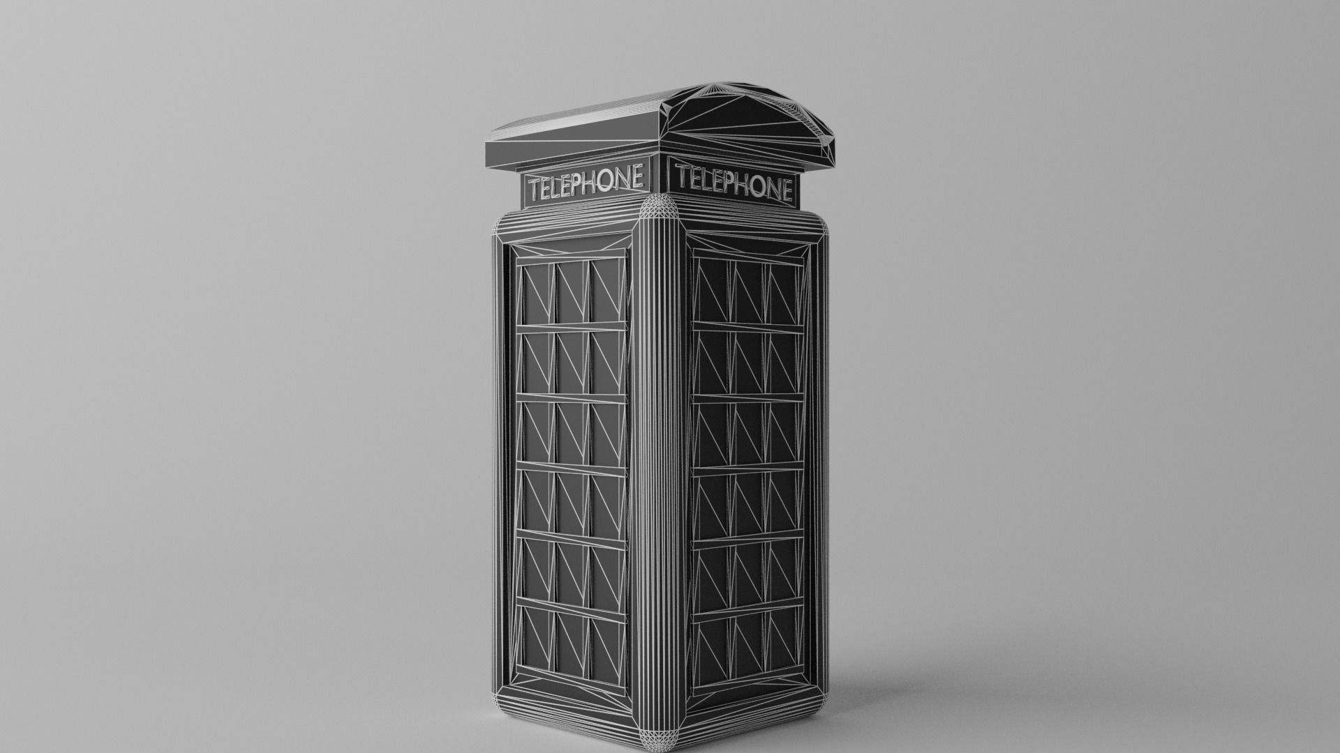 British Red Telephone Box 3D model | CGTrader
