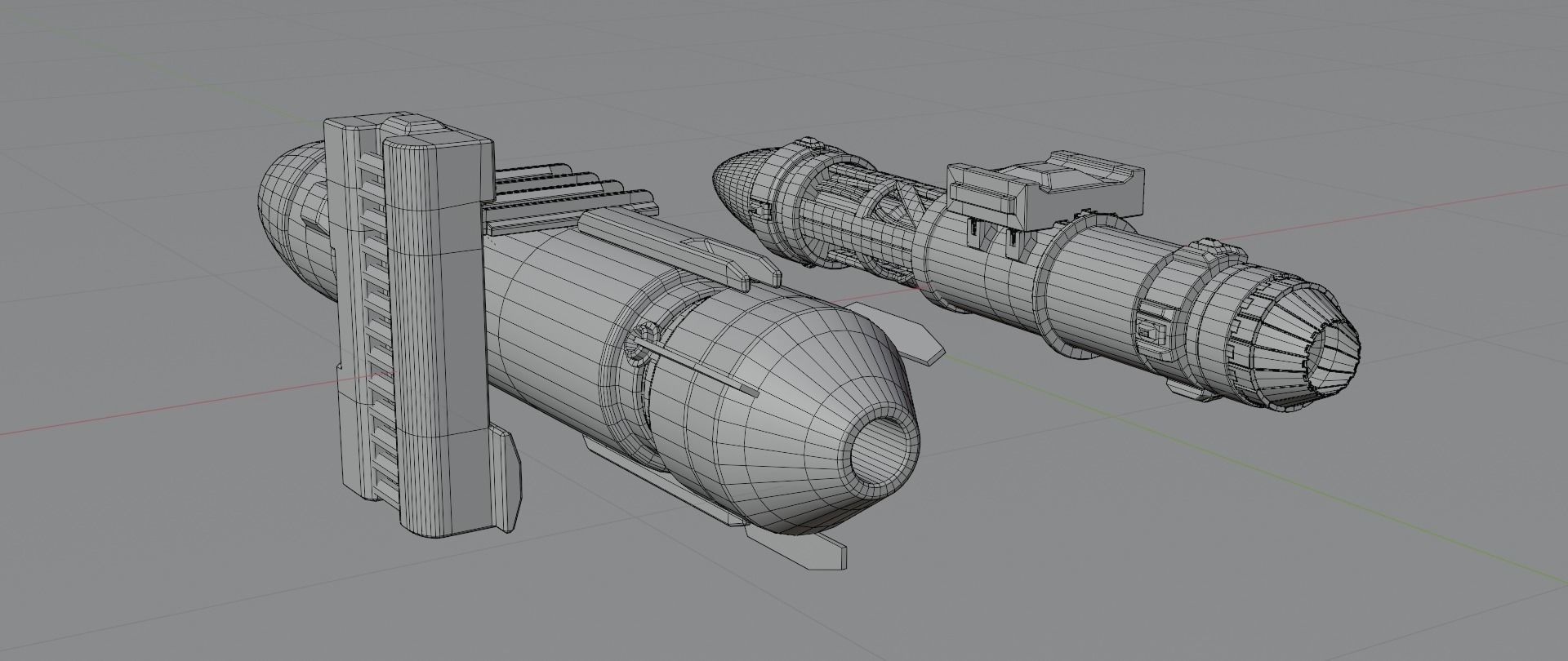 Modular missile pack 3D model | CGTrader