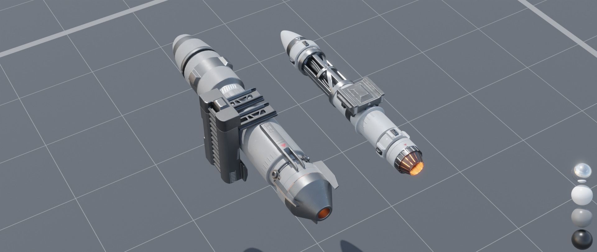 Modular missile pack 3D model | CGTrader