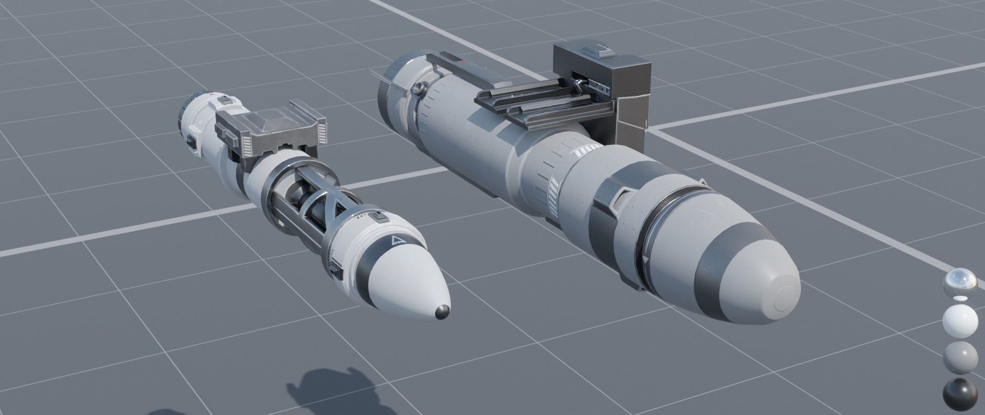 Modular missile pack 3D model | CGTrader