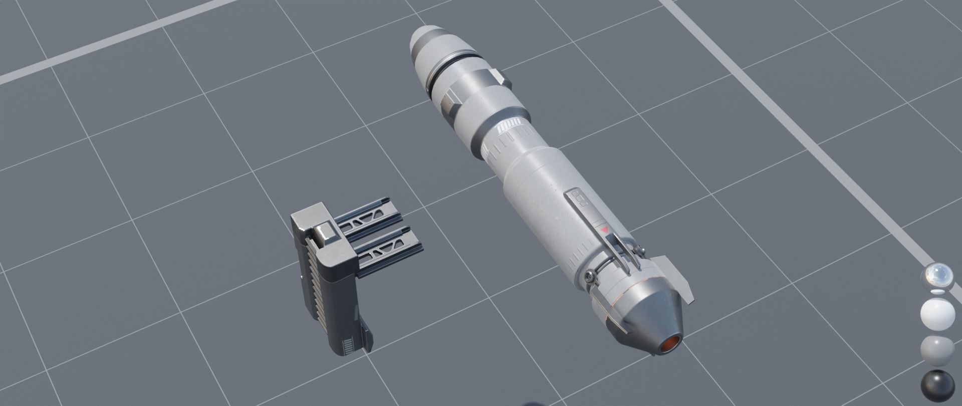 Modular missile pack 3D model | CGTrader