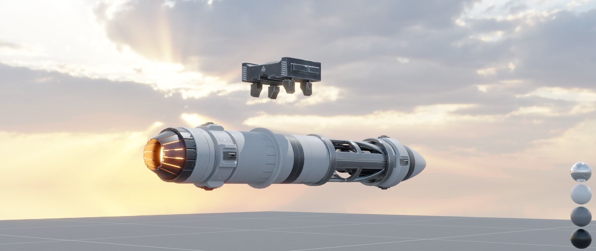 Modular missile pack 3D model | CGTrader