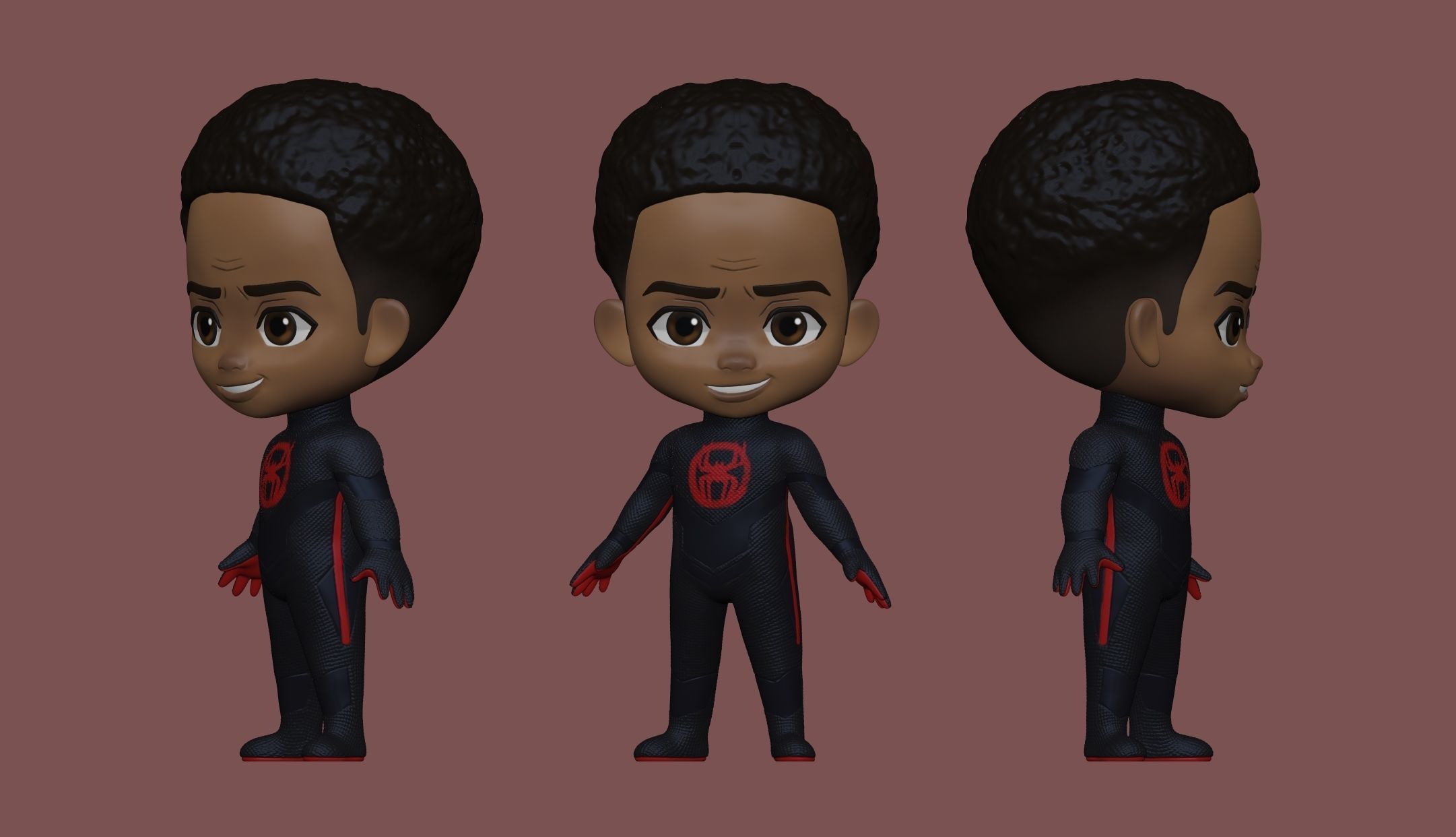 Miles Morales Across the spiderverse 3D model 3D printable | CGTrader
