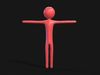 3D model Stickman Base Mesh VR / AR / low-poly | CGTrader