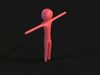3D model Stickman Base Mesh VR / AR / low-poly | CGTrader