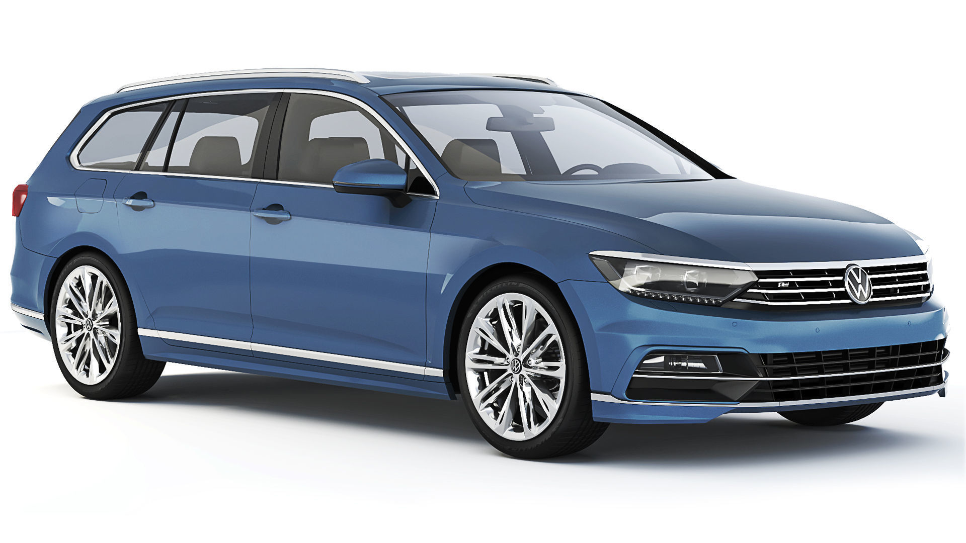 Volkswagen Passat B8 Variant R-Line 2015 3D model | CGTrader