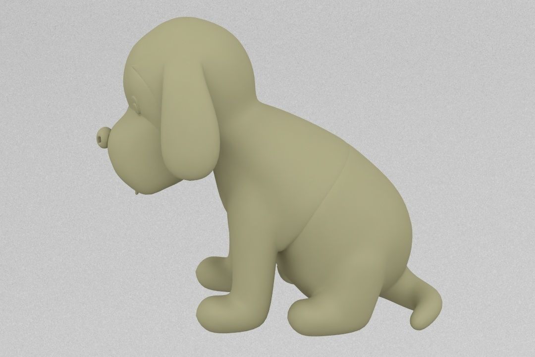 Puppy 3D model 3D printable | CGTrader