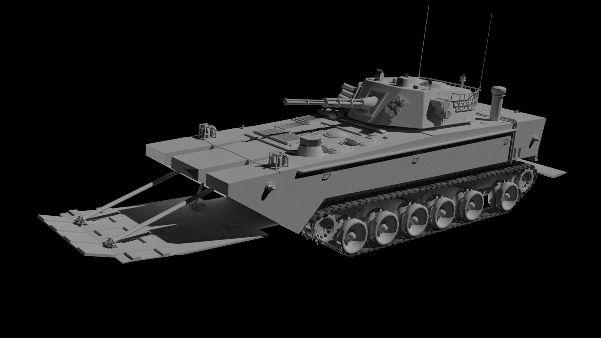 PLA ZBD-05 amphibious fighting vehicle 3D model animated | CGTrader