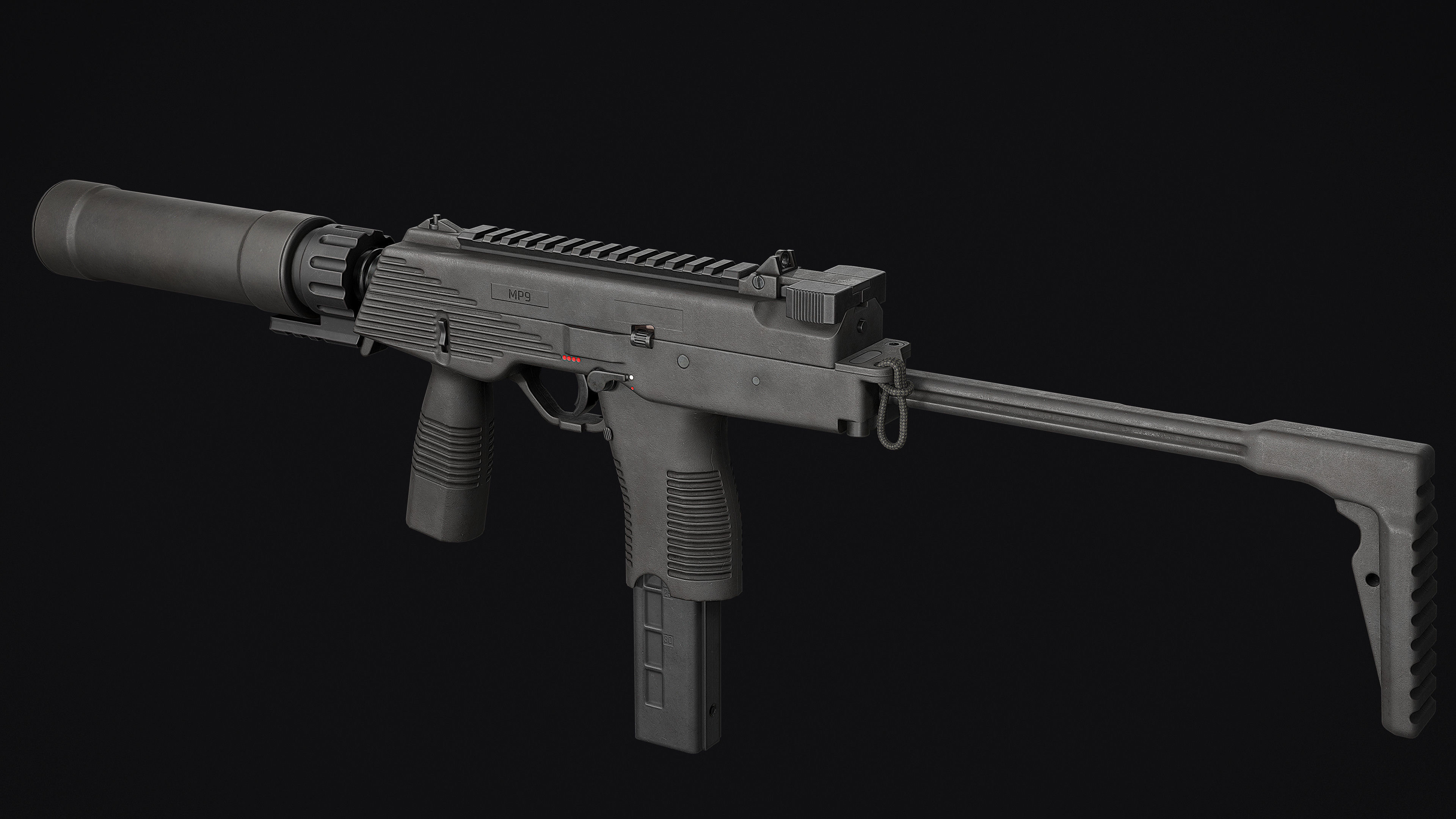 3D model MP9 gun VR / AR / low-poly | CGTrader