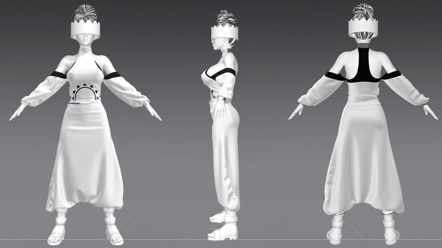 Haumea - fire force anime - Marvelous designer 3D model | CGTrader
