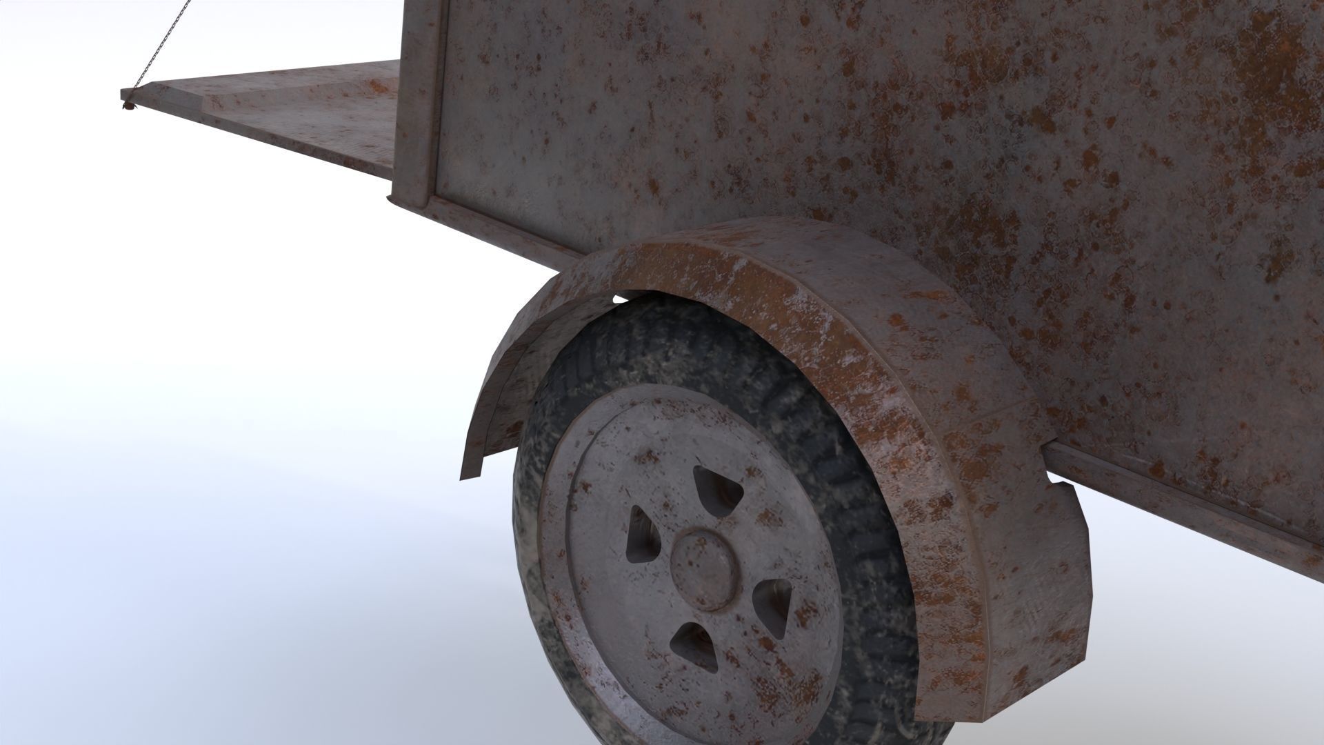 3D model Rusty Trailer VR / AR / low-poly | CGTrader