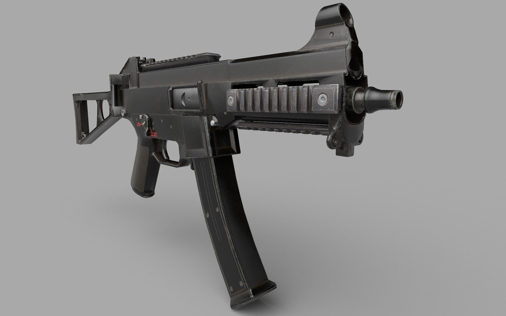 3D model UMP9 GUN VR / AR / low-poly | CGTrader