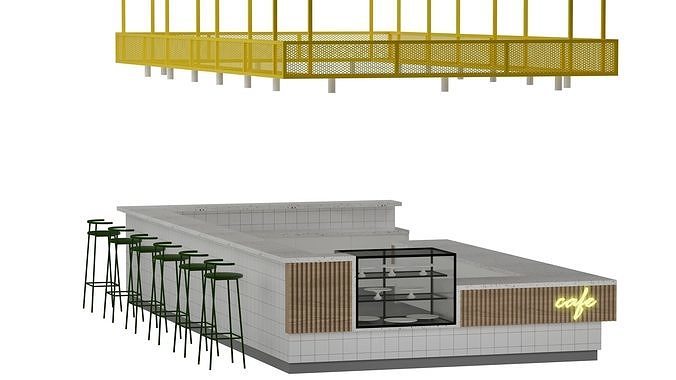 Cafe Bar 3D model | CGTrader