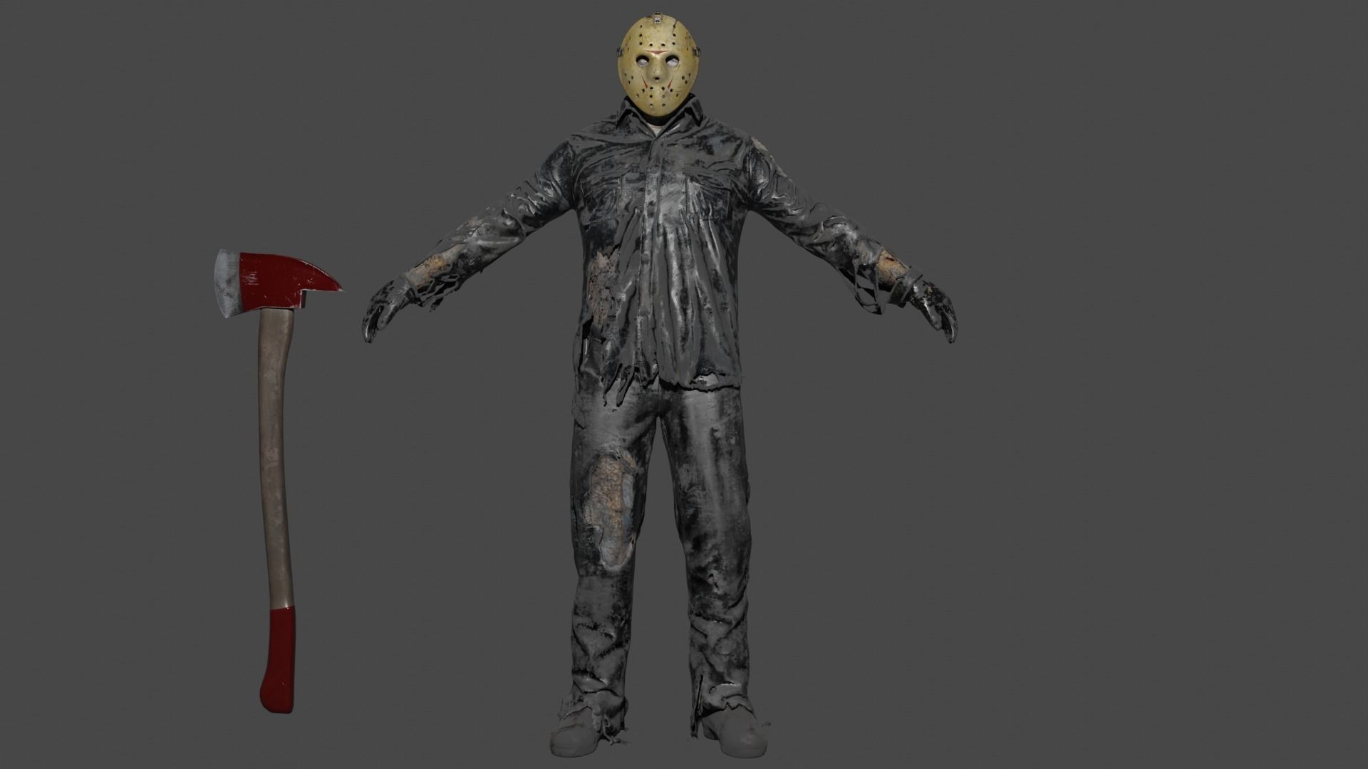 Jason Voorhees 3D model rigged | CGTrader