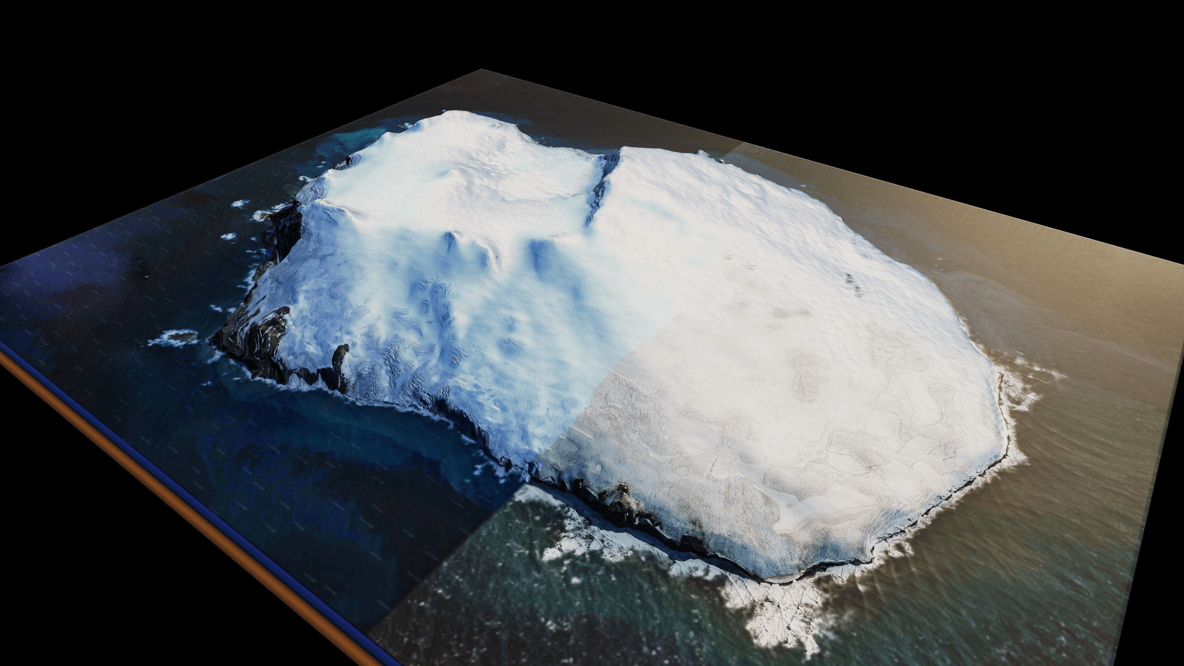 Bouvet Island 3d Model Terrain 3D model | CGTrader