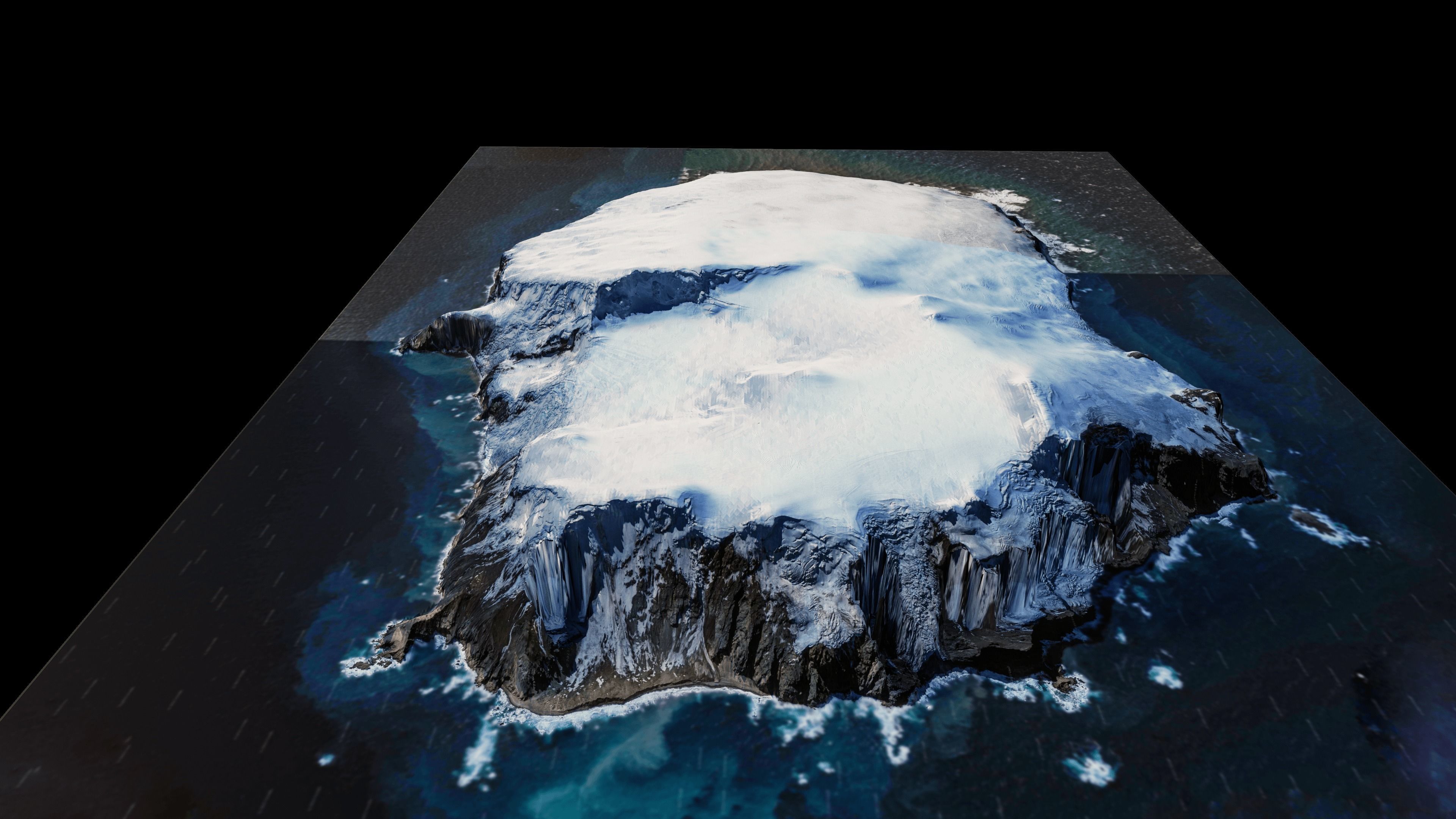 Bouvet Island 3d Model Terrain 3D model | CGTrader