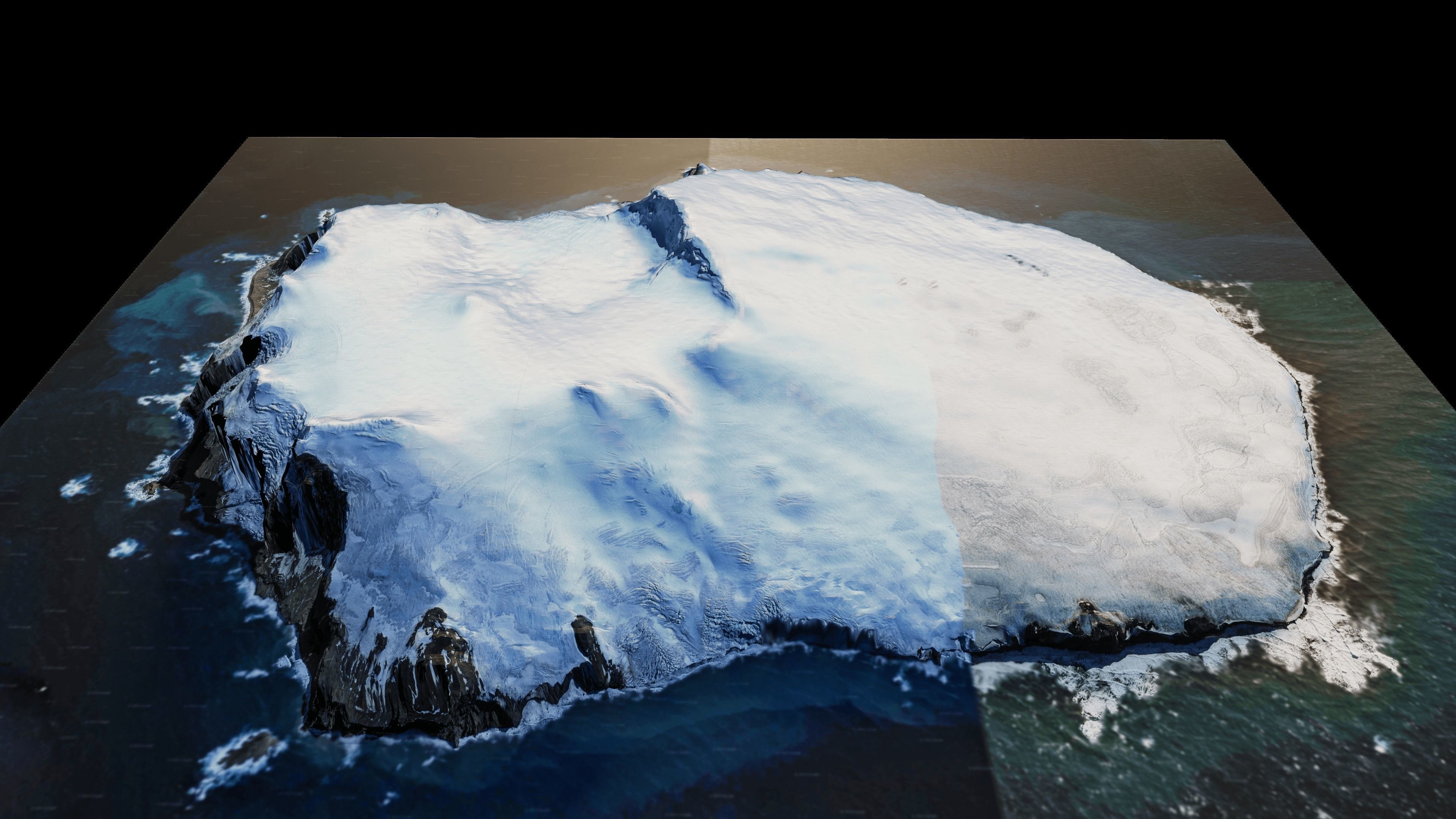 Bouvet Island 3d Model Terrain 3D model | CGTrader