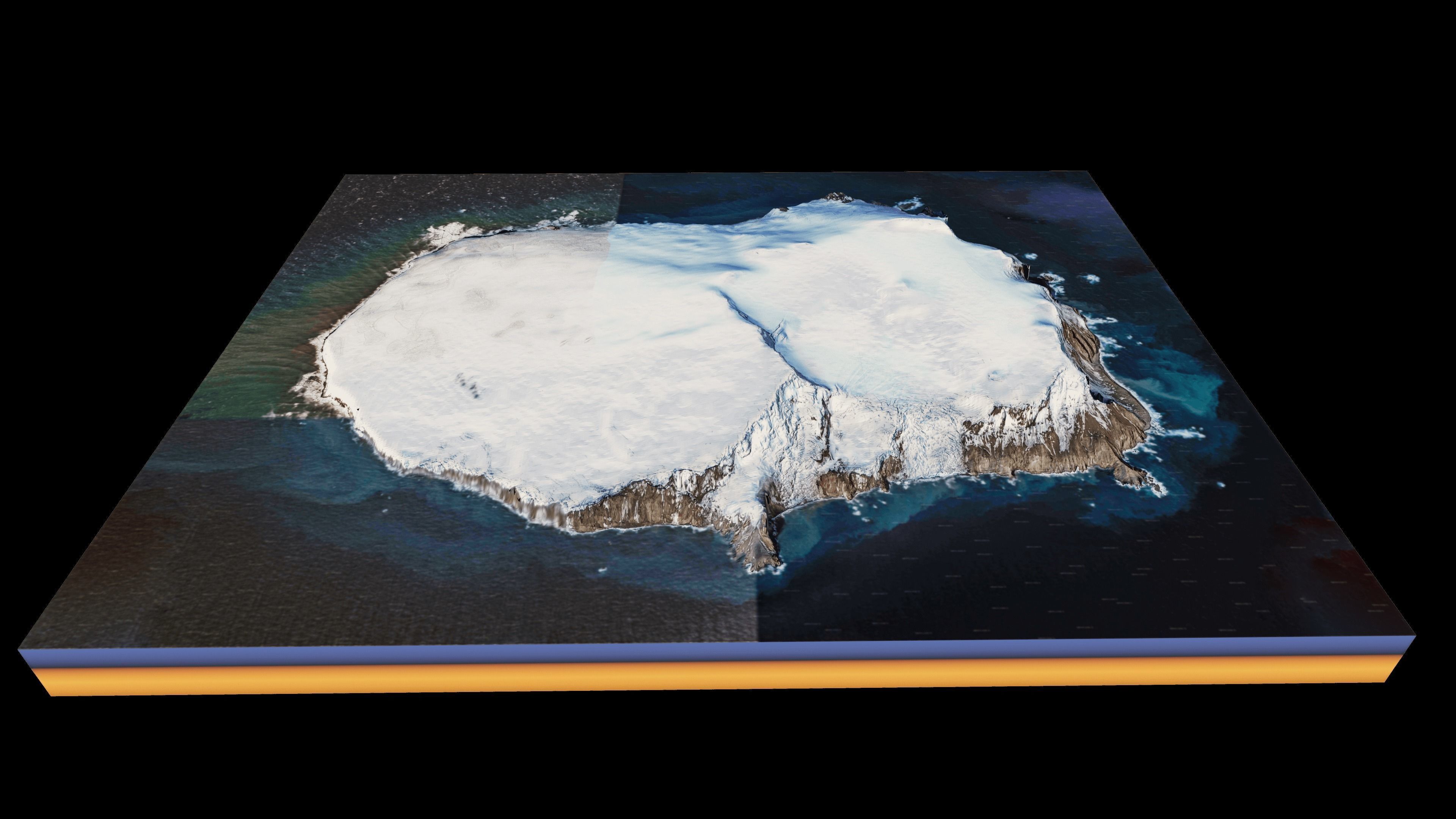 Bouvet Island 3d Model Terrain 3D model | CGTrader