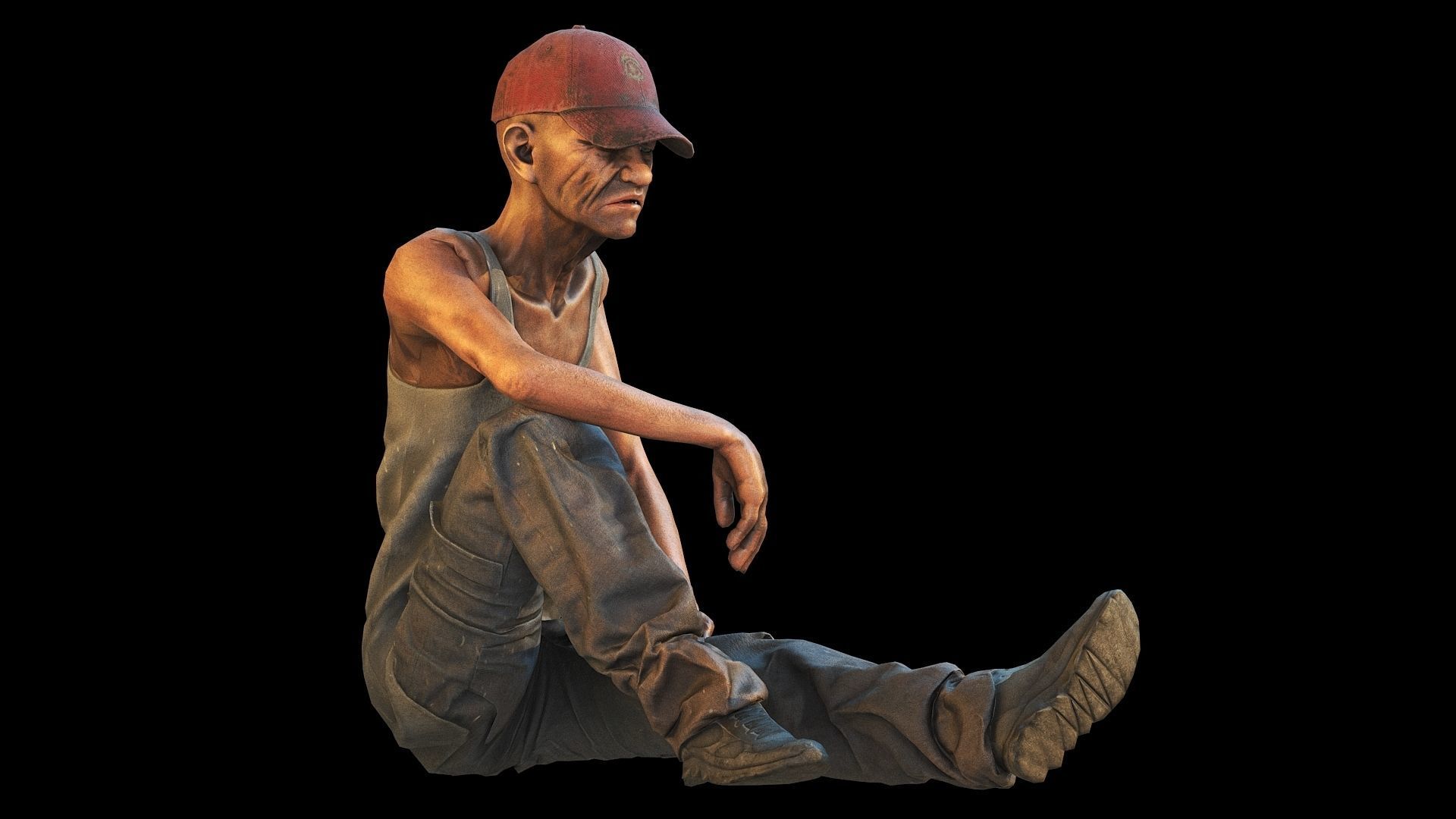 3D model Homeless Person Jerry VR / AR / low-poly | CGTrader
