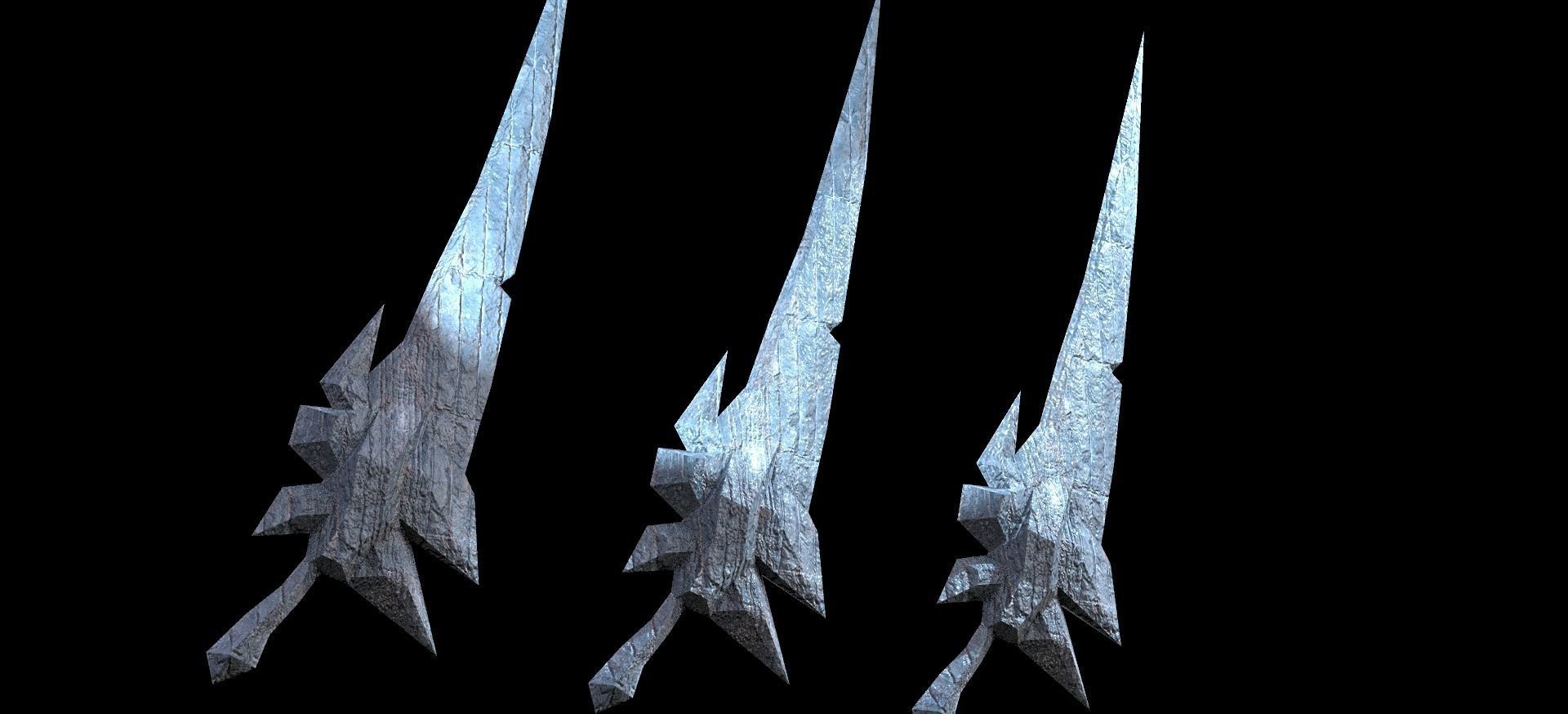Ice Witch Blade low poly 3D model | CGTrader