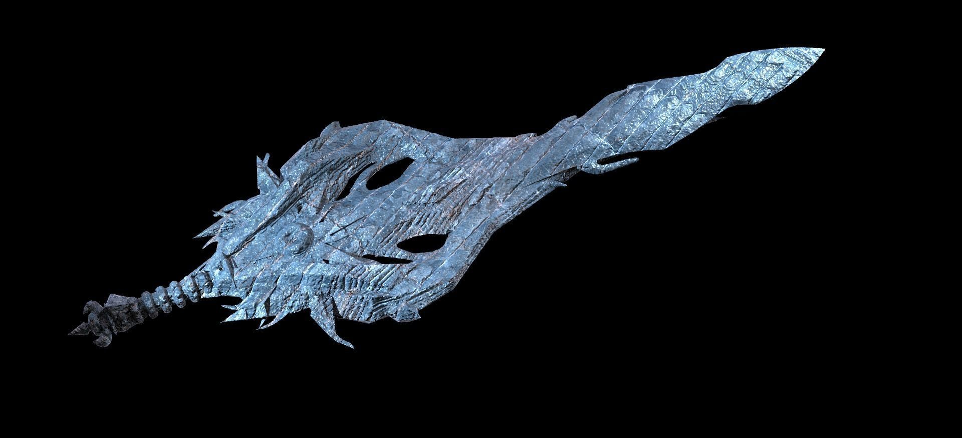 Ice Witch Sword 4 3D model | CGTrader