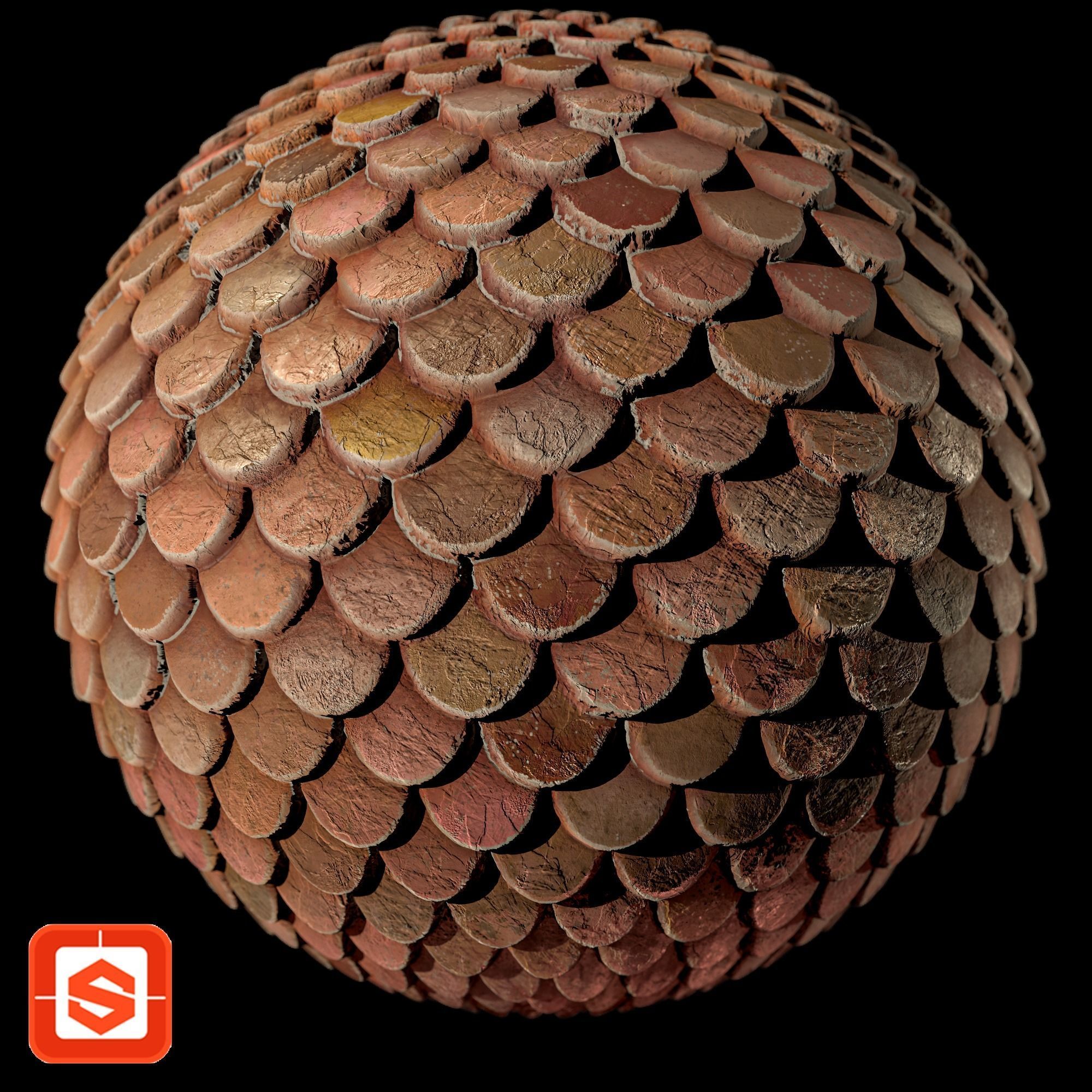 Roof Tile Textures Texture | CGTrader